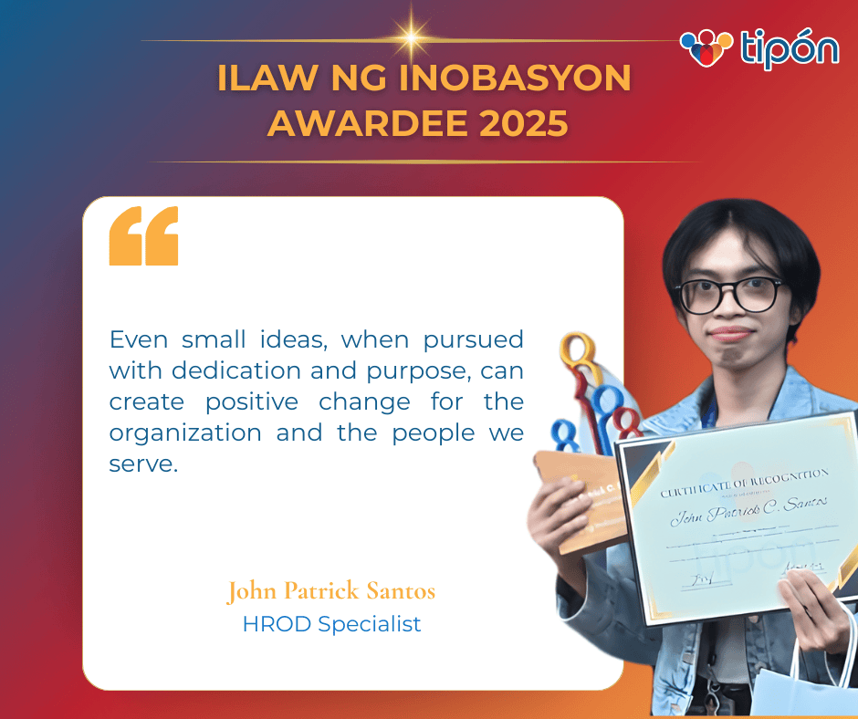 John Patrick Santos Shines with Ilaw ng Inobasyon Award